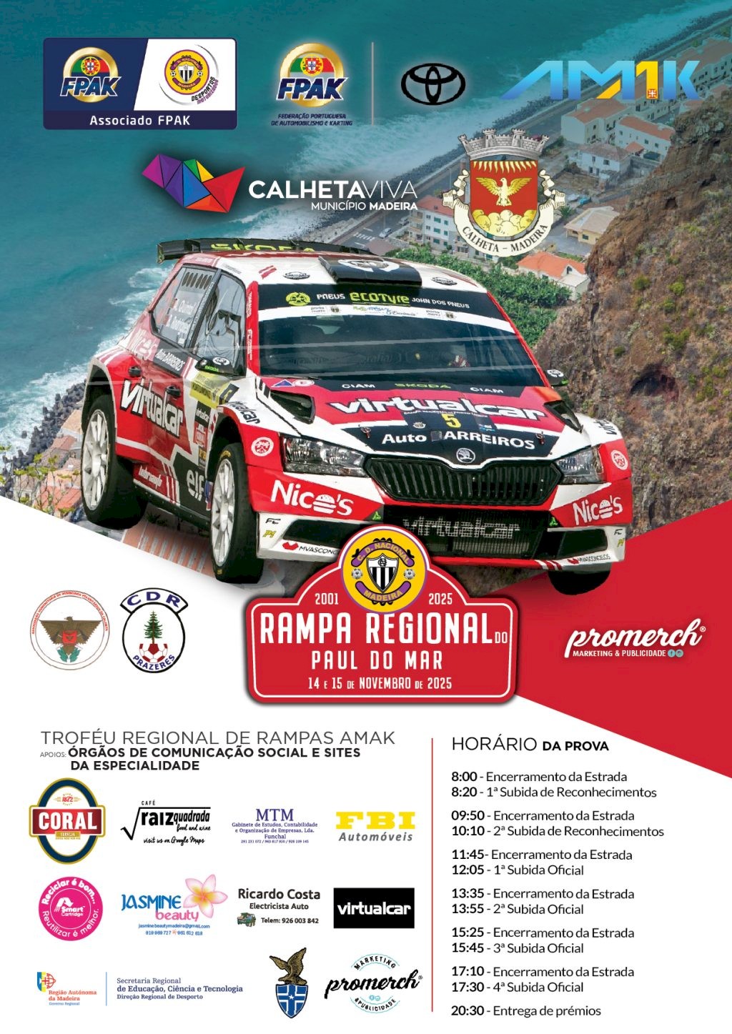 Rally Rampa Regional do Paul do Mar 2025 - Agenda Cultural da Madeira